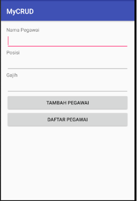 Aplikasi Crud Android Studio