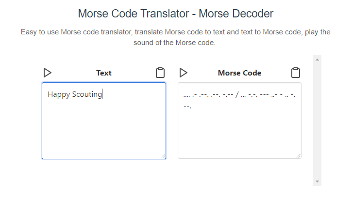 Morse Code Translator Happy Scouting morse-code-translator-happy-scouting