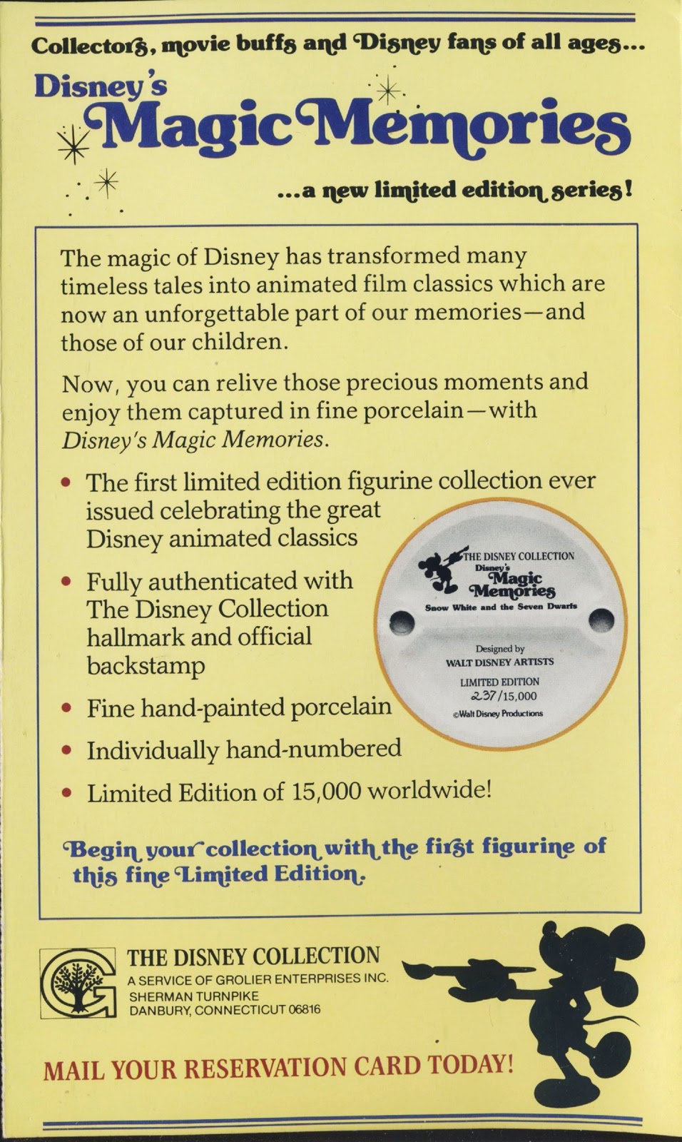Filmic Light - Snow White Archive: Brochure for Grolier "Magic Memories ...