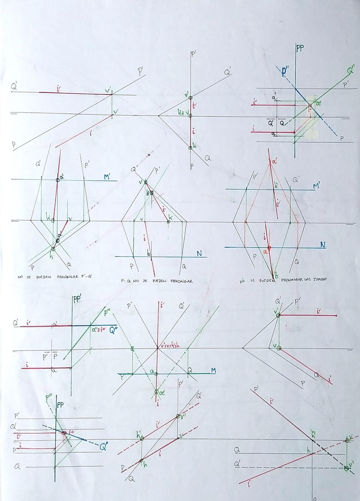 COMPÁS Y COLOR: Intersecciones de planos