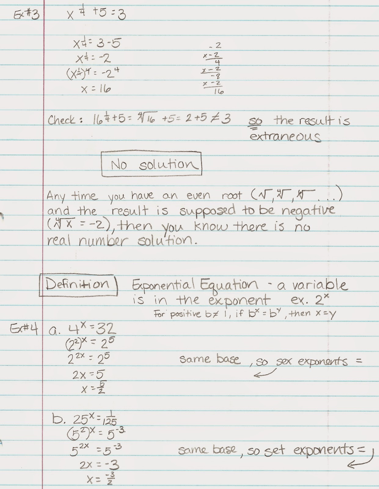 Algebra Alerts (Algebra 1 and 2): Alg 2 7.6 Teacher Notes & Examples ...