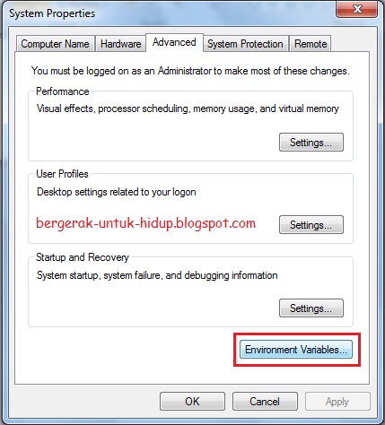 Cara Menginstal Java Development Kit 7 (JDK 7) | Bergerak Untuk Hidup