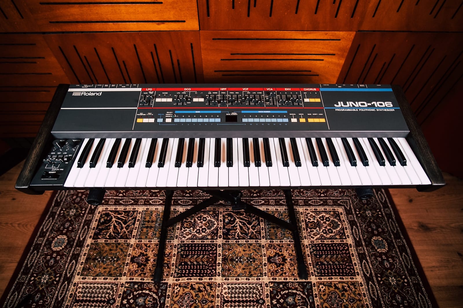 MATRIXSYNTH: Roland Juno 106 w/ Black Stained Wood Side Panels