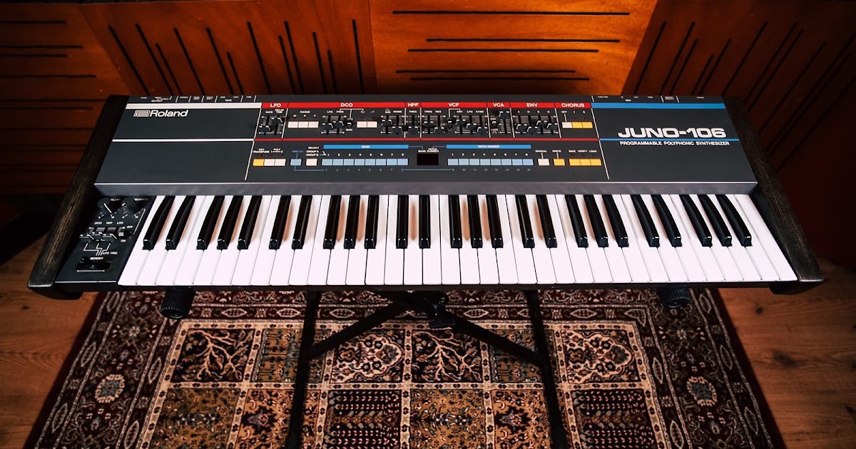 MATRIXSYNTH: Roland Juno 106 w/ Black Stained Wood Side Panels