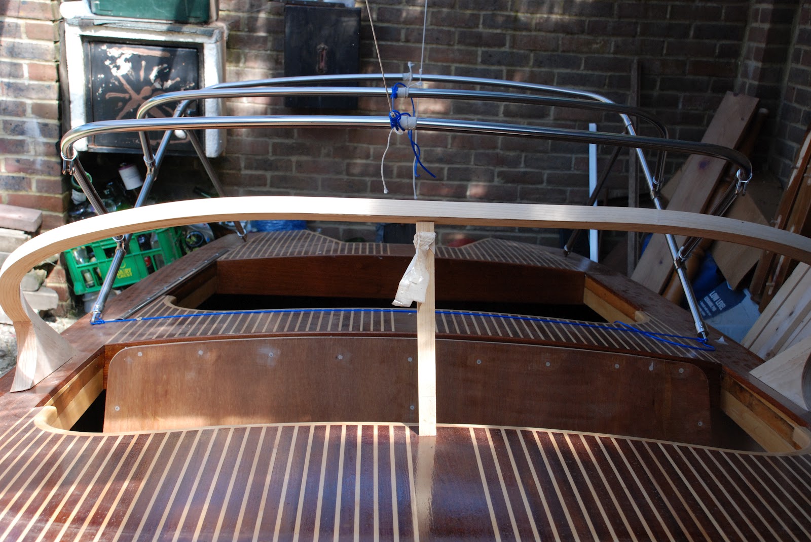 my wooden speed boat build: Canopy Frame
