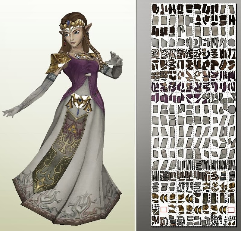 Papercraft - Twilight Princess Zelda - Papercraft4u | Free Papercrafts ...