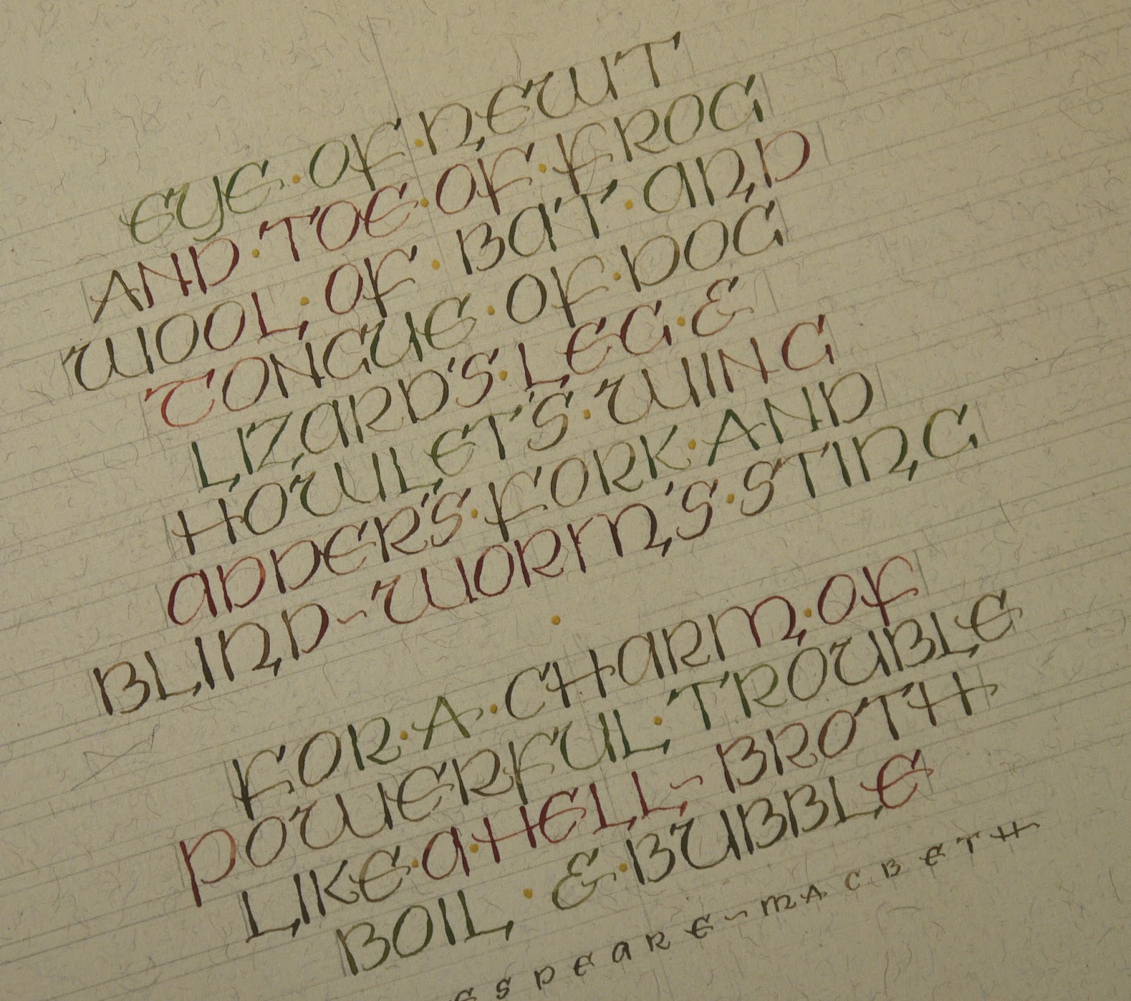 Pen and Ink Calligraphy: CLAS Festival of Calligraphy 2016