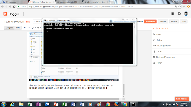Tutorial SQL Injection Dengan SQLMAP Pada Windows 7 Tutorial SQL Injection Dengan SQLMAP Pada Windows 7