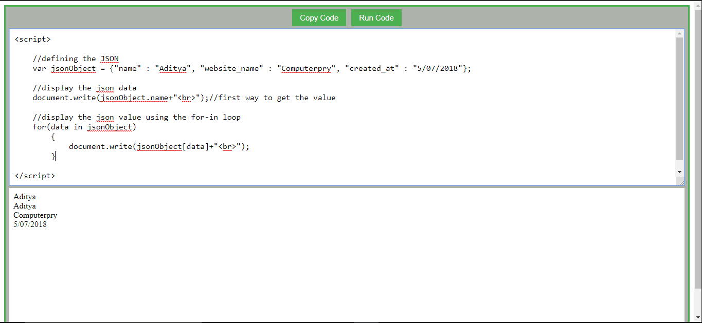 Try It editor like W3School for your site or anything - ComputerPry