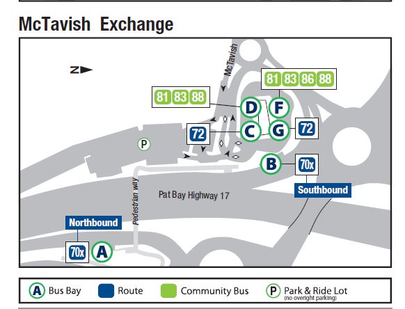 Victoria Vision: The Bus Exchange at McTavish Road and Highway #17 - Is ...