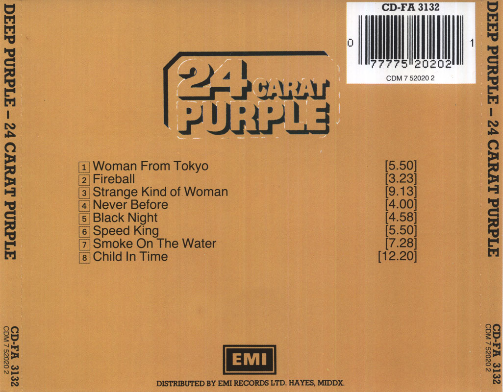 Classic Rock Covers Database: Deep Purple - 24 Carat Purple ...