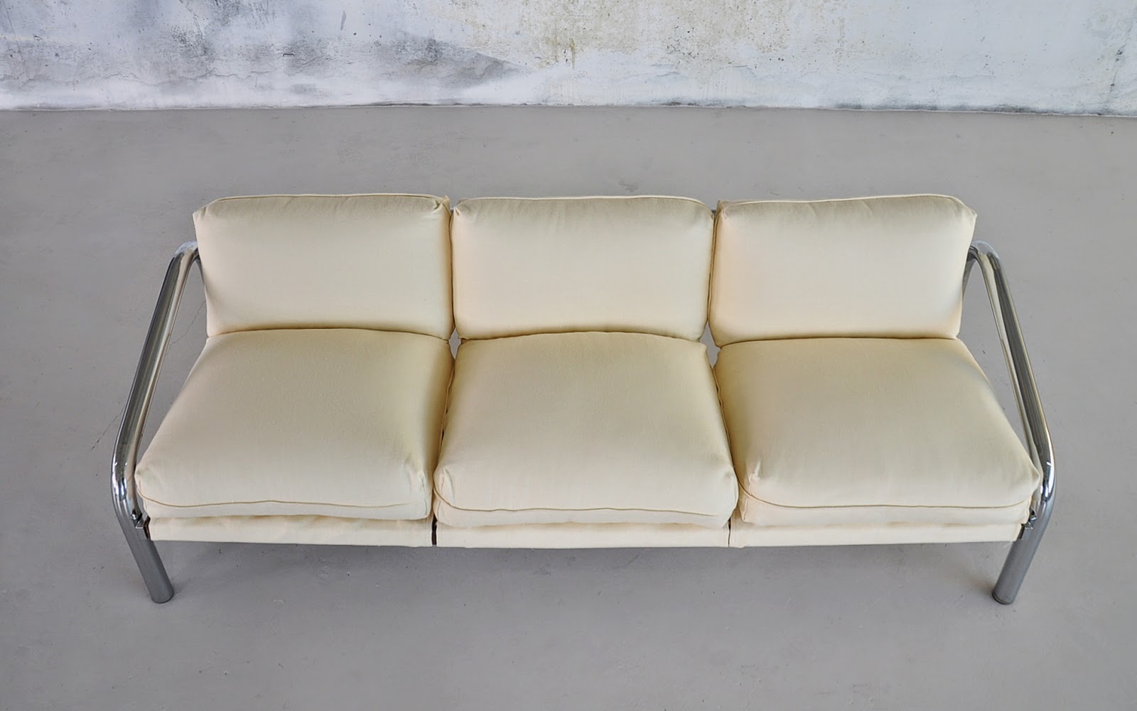 SELECT MODERN: Mid Century Modern Chrome Sofa or Couch