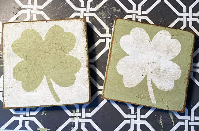 Reclaimed Wood Signs for St. Patrick's Day