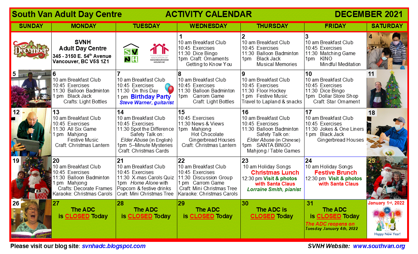 South Vancouver and Beulah Adult Day Programs