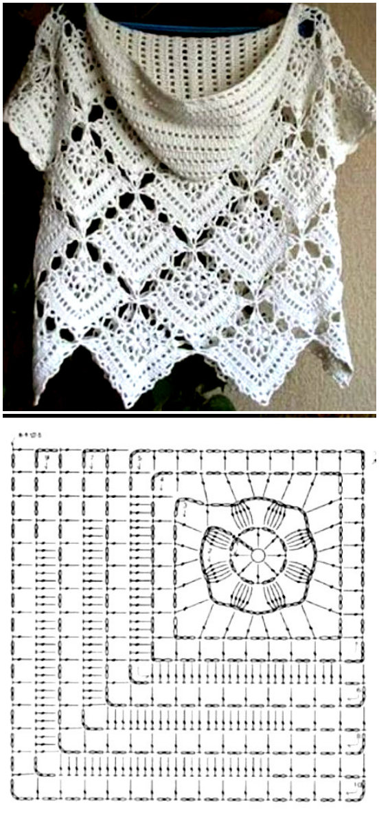Ergahandmade: Crochet Lace Top + Diagrams