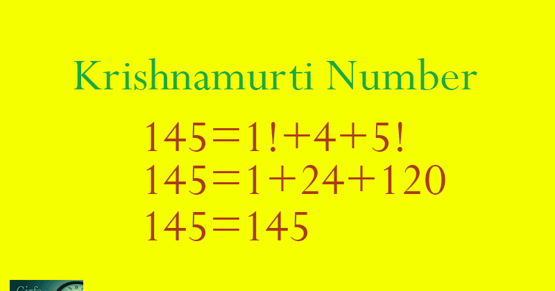 Girfa : Student Help: Krishnamurti Number Program | C Language