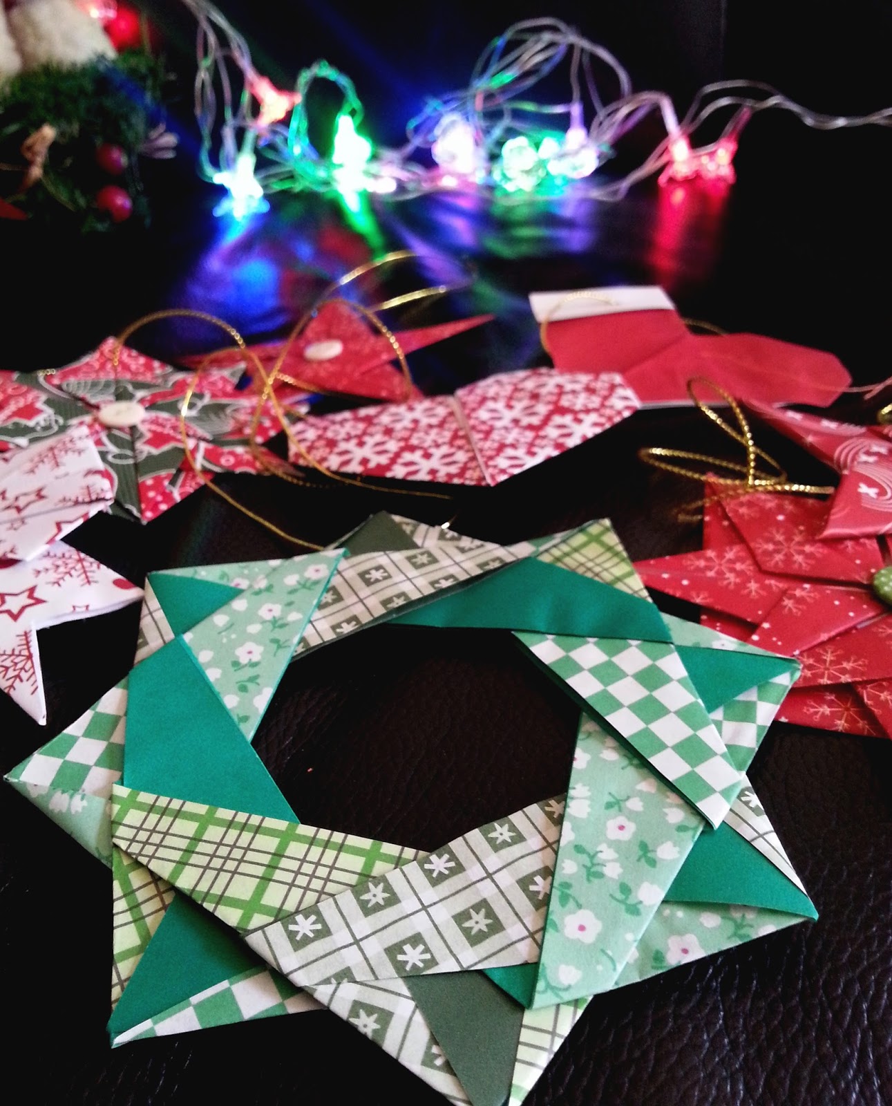 Origamis de Natal. | Bem me leve!