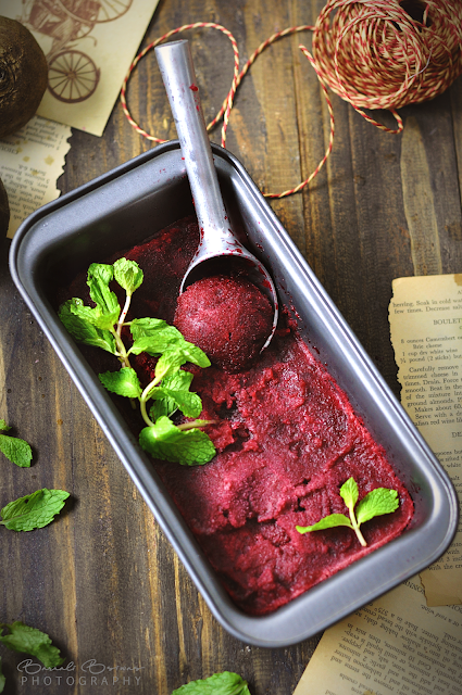 Beetroot Rose Sorbet - Curries & Stories