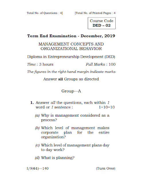OSPU DED management concepts and organizational behavior Dec 2019 ...