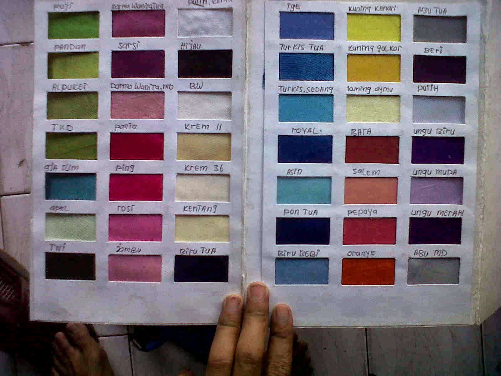 SAMPLE WARNA ~ TOKO SARUNG KURSI,COVER MEJA,RENDA,PLAFON DEKORASI ...