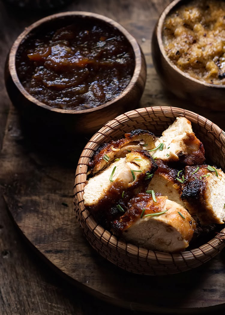 Pollo Glaseado al Tamarindo con Puré de Cebolla | RÚSTICA