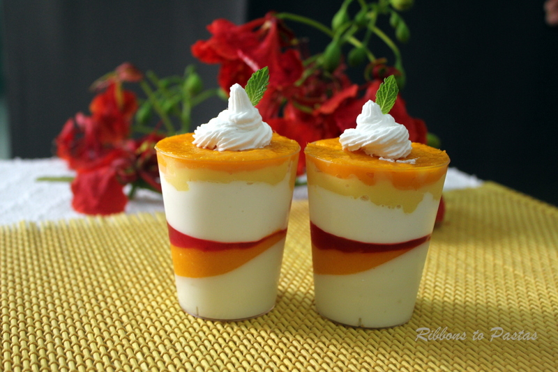 Velvetty Mango Verrines - Ribbons to Pastas