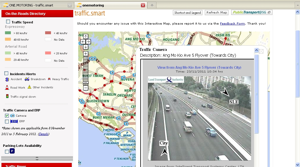 OneMap.sg: OneMap.sg: ONE.MOTORING Traffic.Smart - Your One Stop Site ...