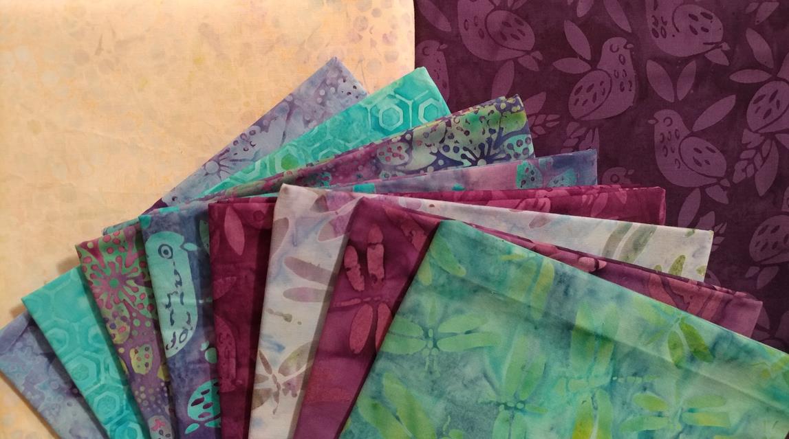 Slice of Pi Quilts: Moonrise Quilt with Island Batik Fabrics