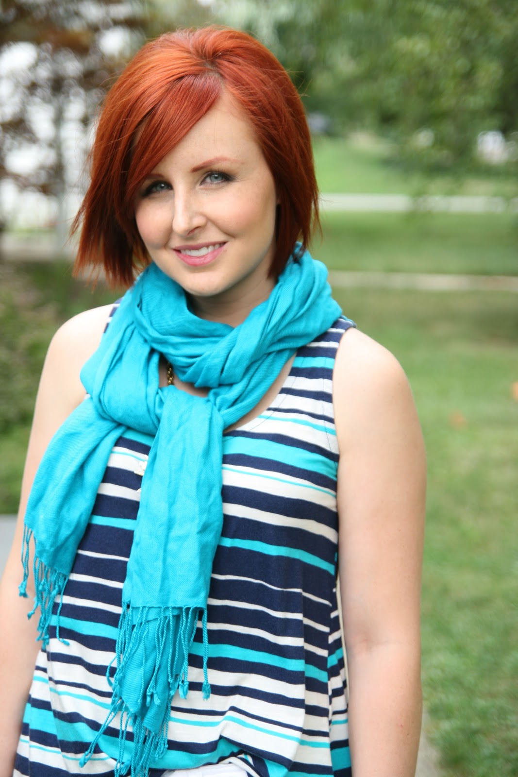 Thrift and Shout: Cute Outfit of the Day: Summer Stripes