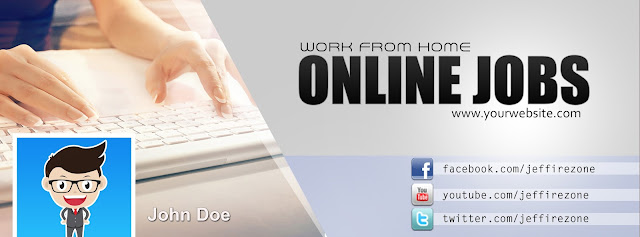 Online Jobs Free Facebook Timeline Cover Design - Free PSD Graphics