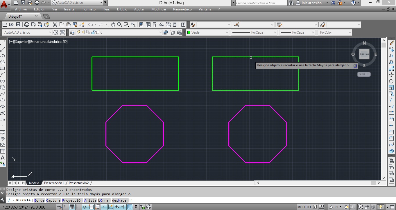 -Seleccionamosel icono girar en la barra de modificar -AutoCad, nospide ...