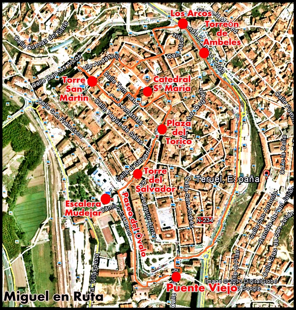 Mapa Turístico De Teruel