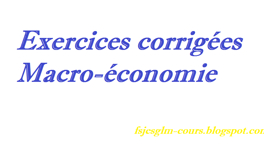 cours de macroéconomie gratuit pdf PDF Cours,Exercices ,Examens