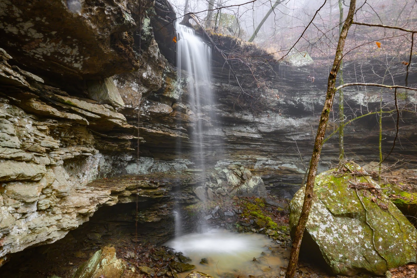 Rick's Hiking Blog: Waldo Mountain waterfalls and bluffs, Ozarks along ...