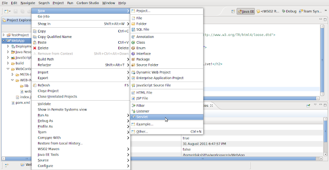 How to deploy a web application in StratosLive using Carbon Studio