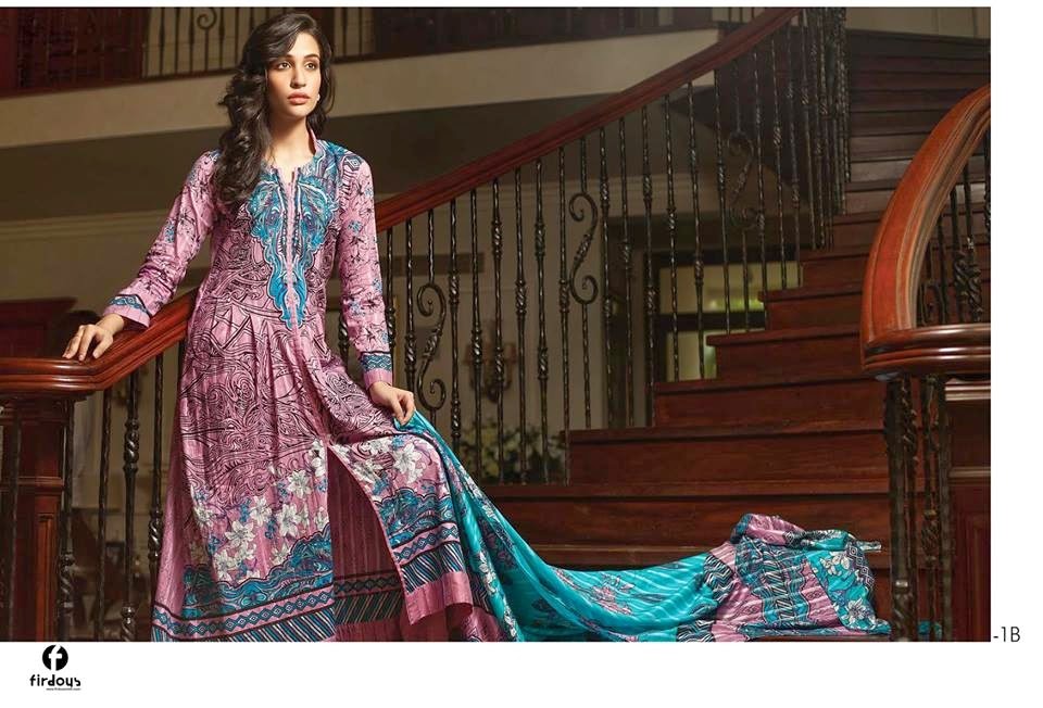 Firdous Cambric Collection 2013-2014 | Firdous Cloth Mills Fall-Winter ...