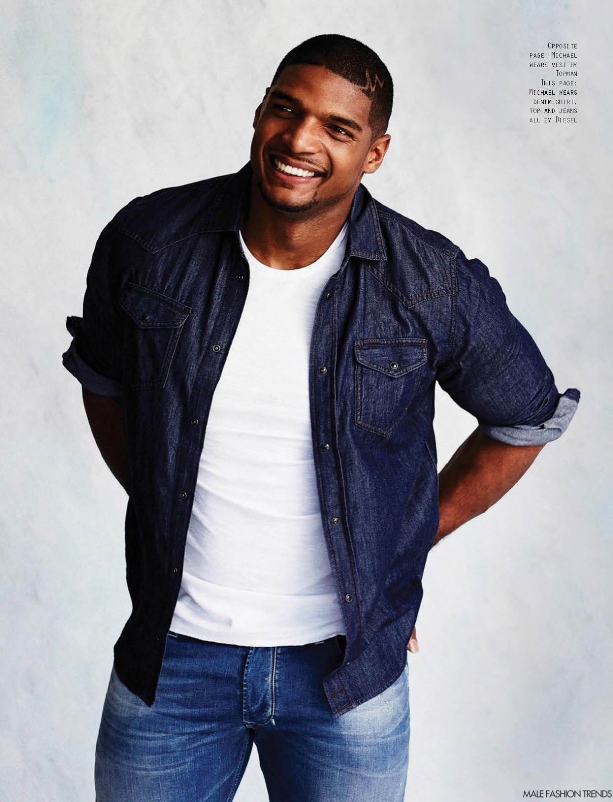 Michael Sam para Attitude Magazine Mayo 2016 por Leigh Kelly - Male ...