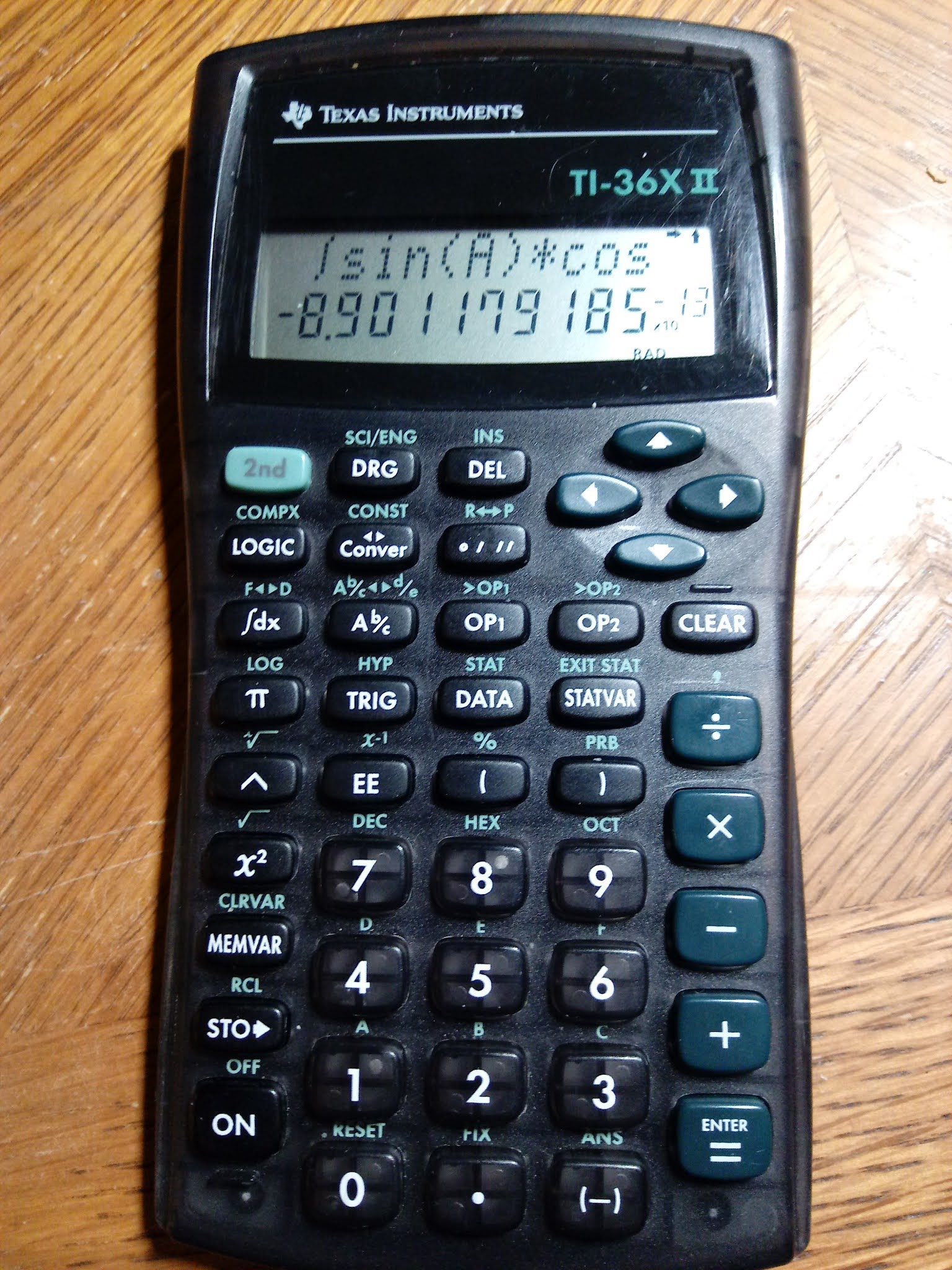 Eddie's Math and Calculator Blog: Retro Review: Texas Instruments TI-36X II