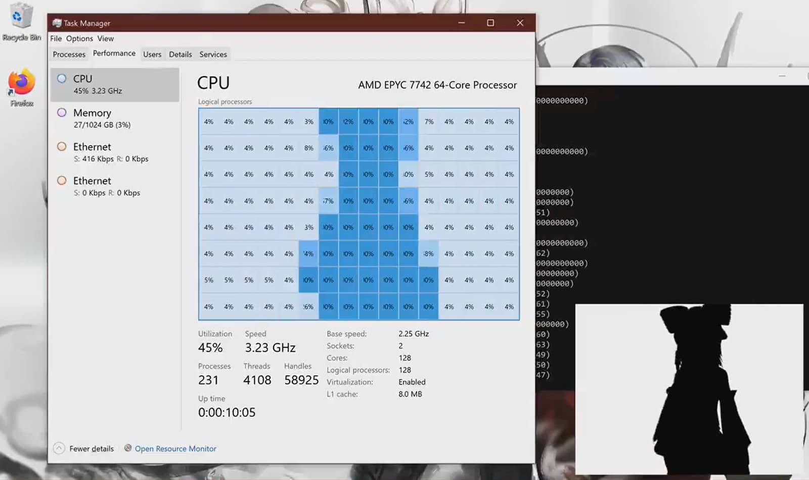Os supostos vídeos via CPU no Task Manager do Windows | Aberto até de ...