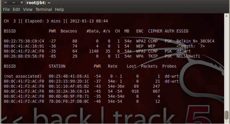 g33k-it: Using airodump-ng