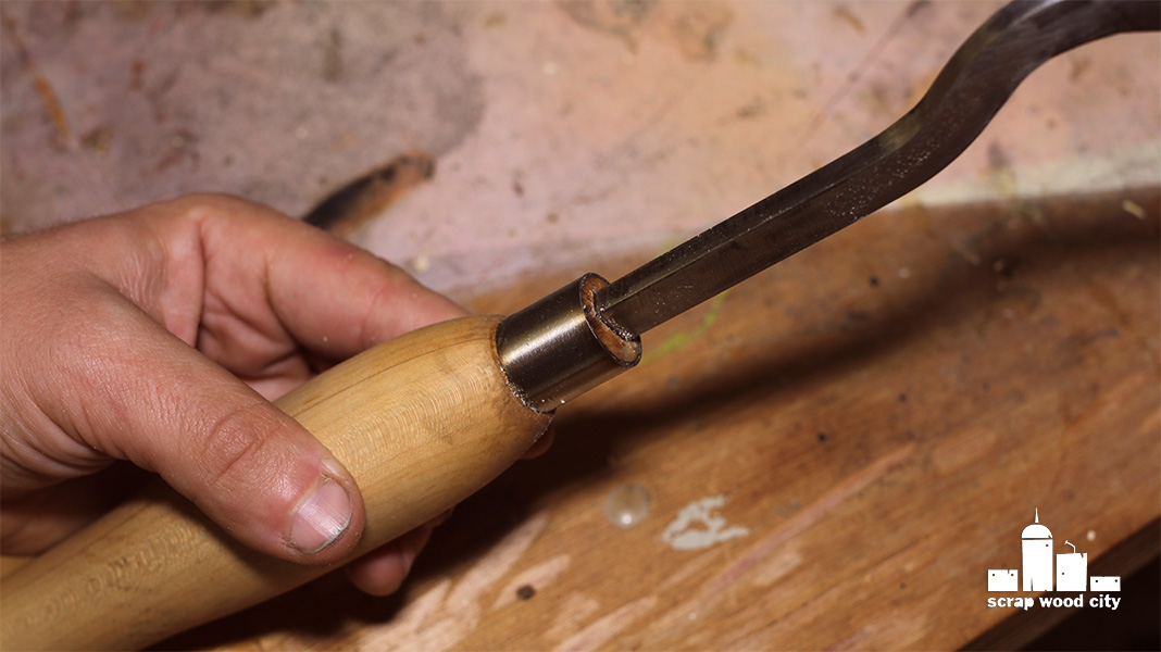 scrap wood city: How to make a swan neck hollowing wood turning tool ...