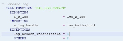 SAP ABAP Central: Global Class and Method for Application Log