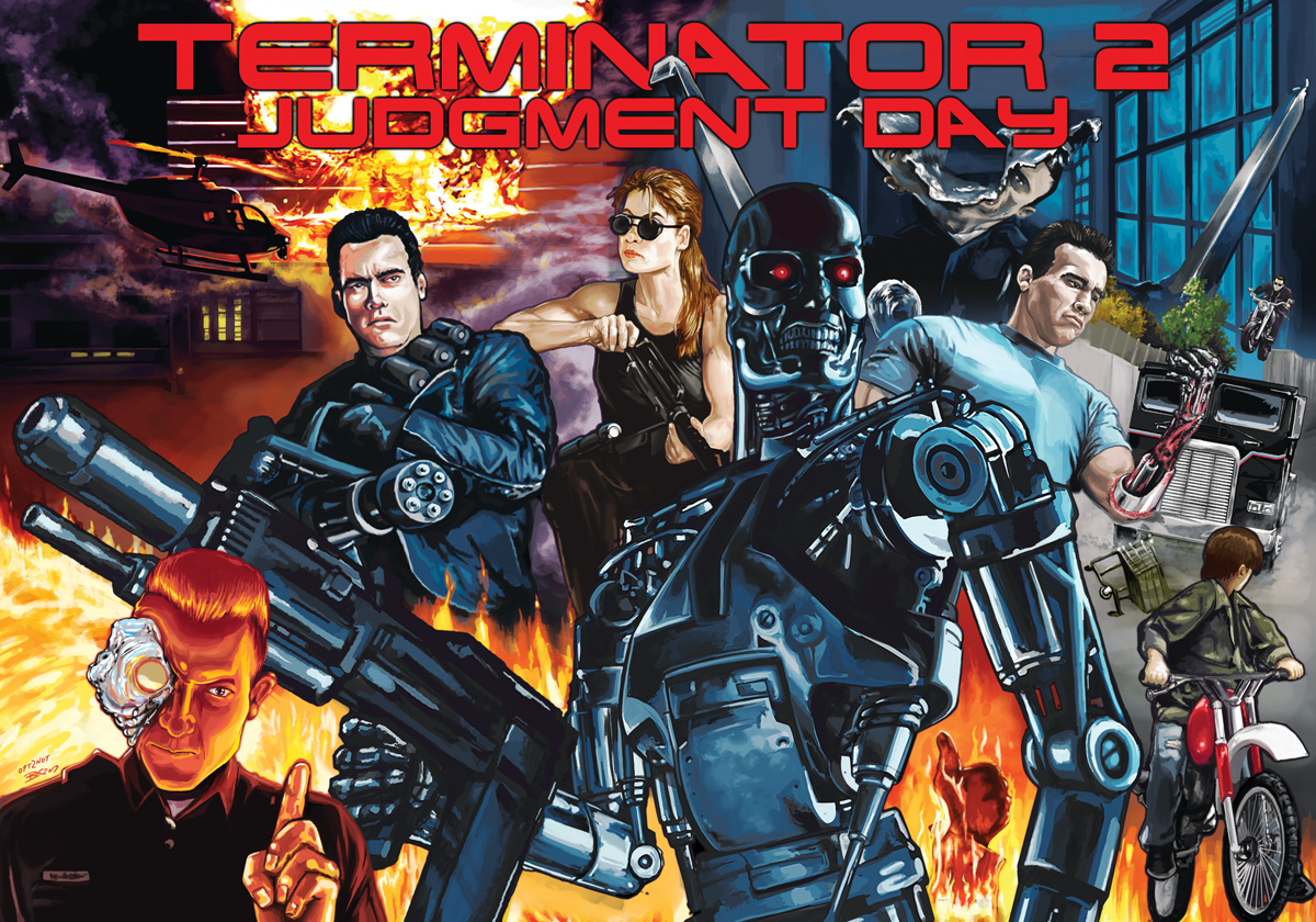 The Artcade: Terminator 2 Pinball - alternate translite