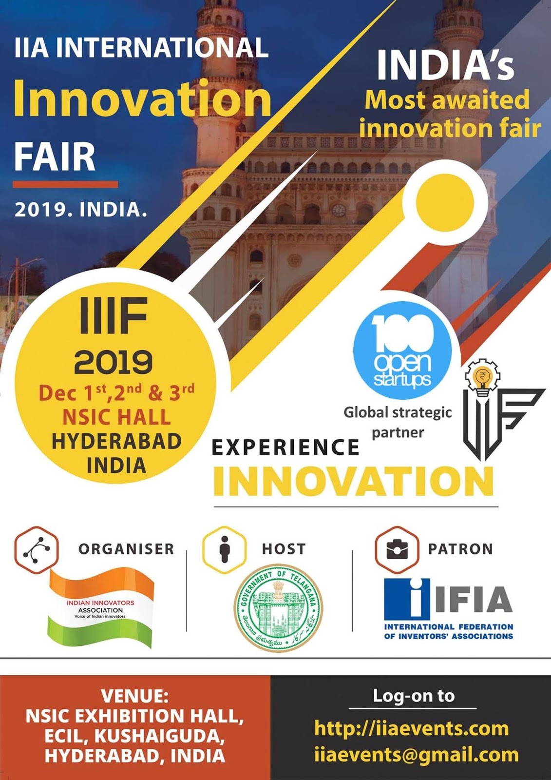 INDIA INVENTS: International Innovation fair (IIIF 2019)