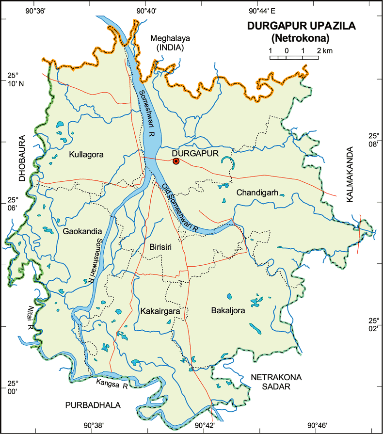 Mouza & Land Use Maps of Durgapur Upazila, Netrokona, Bangladesh ...