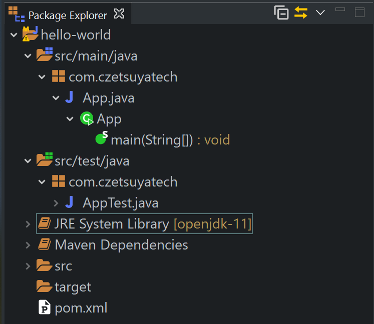 Write Hello World in Java Using Eclipse and Maven | czetsuyatech