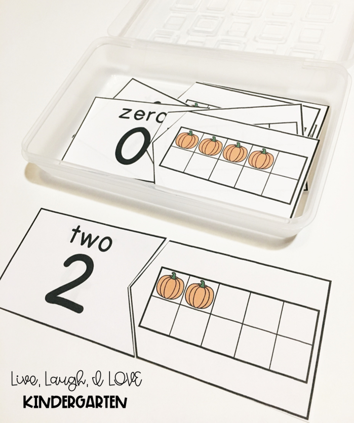 Most boxes only need a dry erase marker , manipulative, or play dough