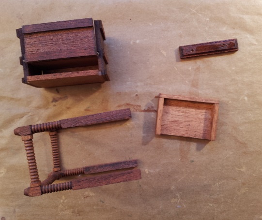 Dollhouse escapes: Dower chest