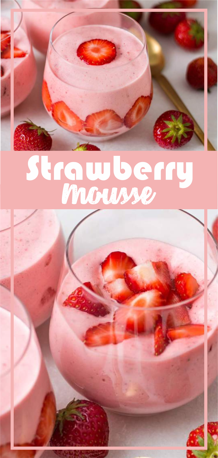 Quick strawberry mousse - healthy | Amzing Food