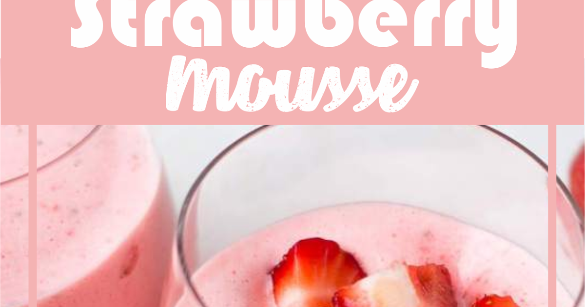 Quick strawberry mousse - healthy | Amzing Food